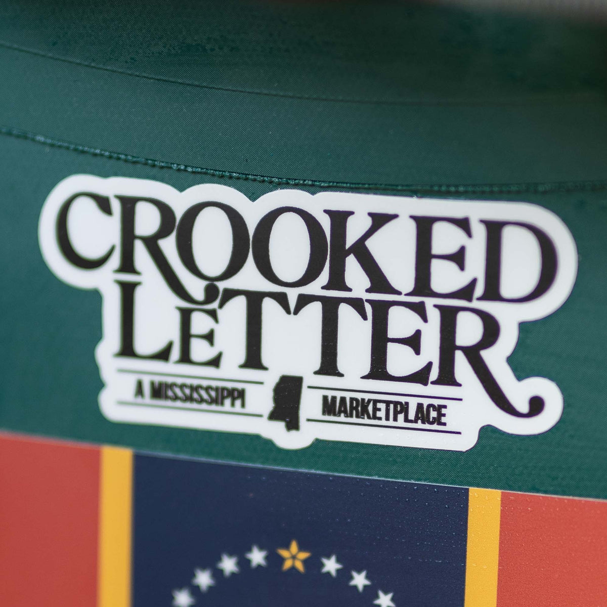 Crooked Letter Logo Sticker